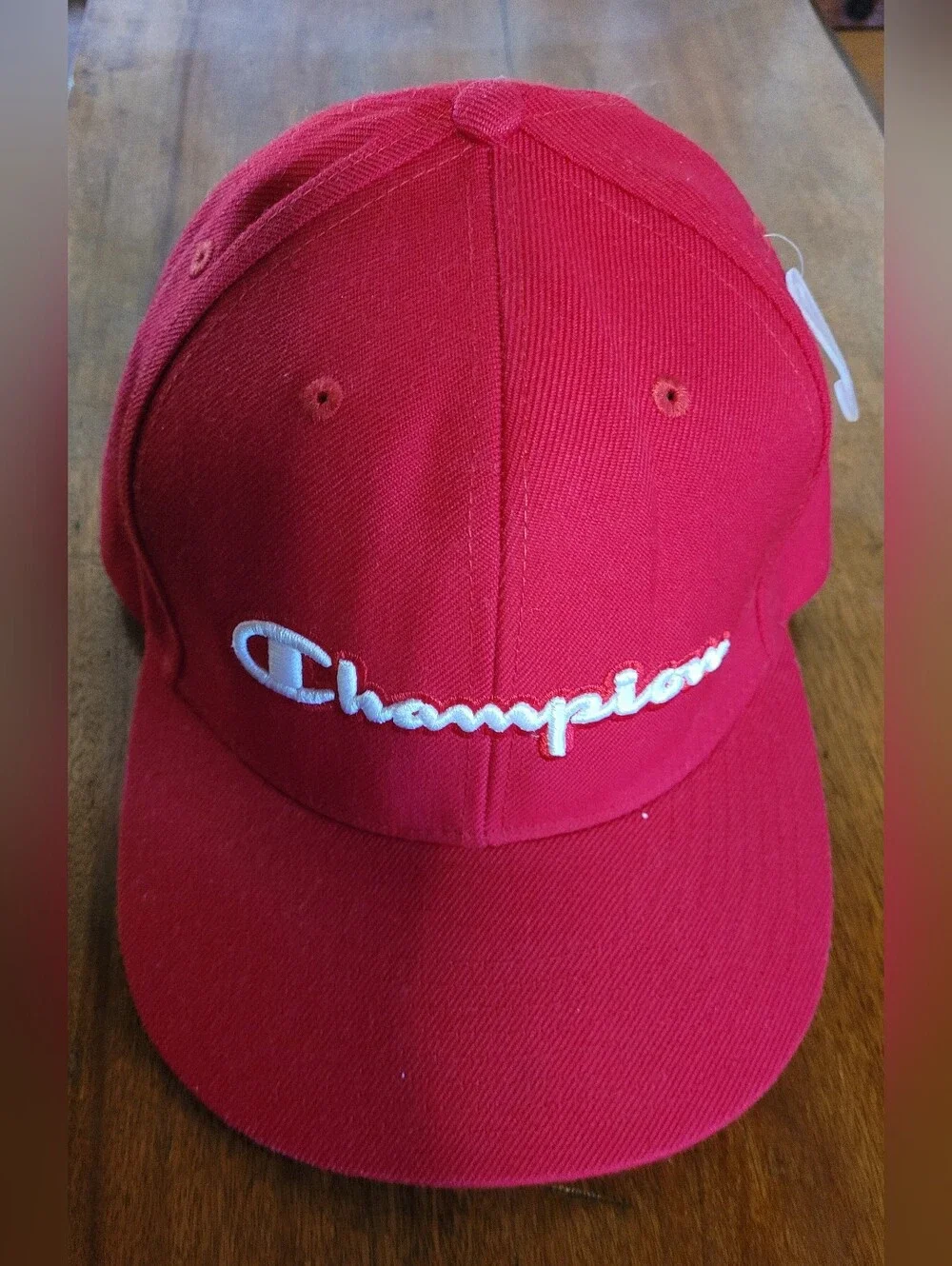 Champion | Accessories | Champion Red Baseball Cap With White Script ...